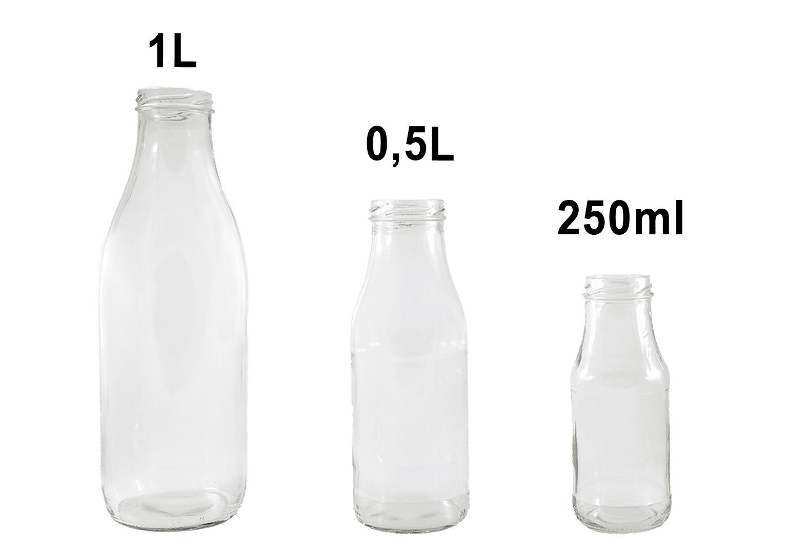 Bouteille Lait En Verre 250ml Sans Bouchon K mpf Fournitures