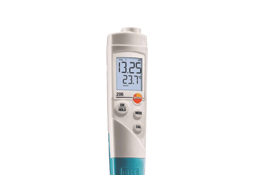 PH-mètre TESTO 206 PH1 avec capuchon d’immersion – Kämpf Fournitures ...